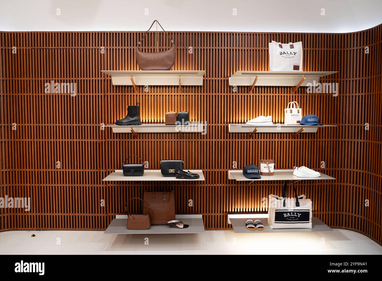 KUALA LUMPUR, MALAYSIA - MARCH 15, 2023: Bally store inside Suria KLCC ...