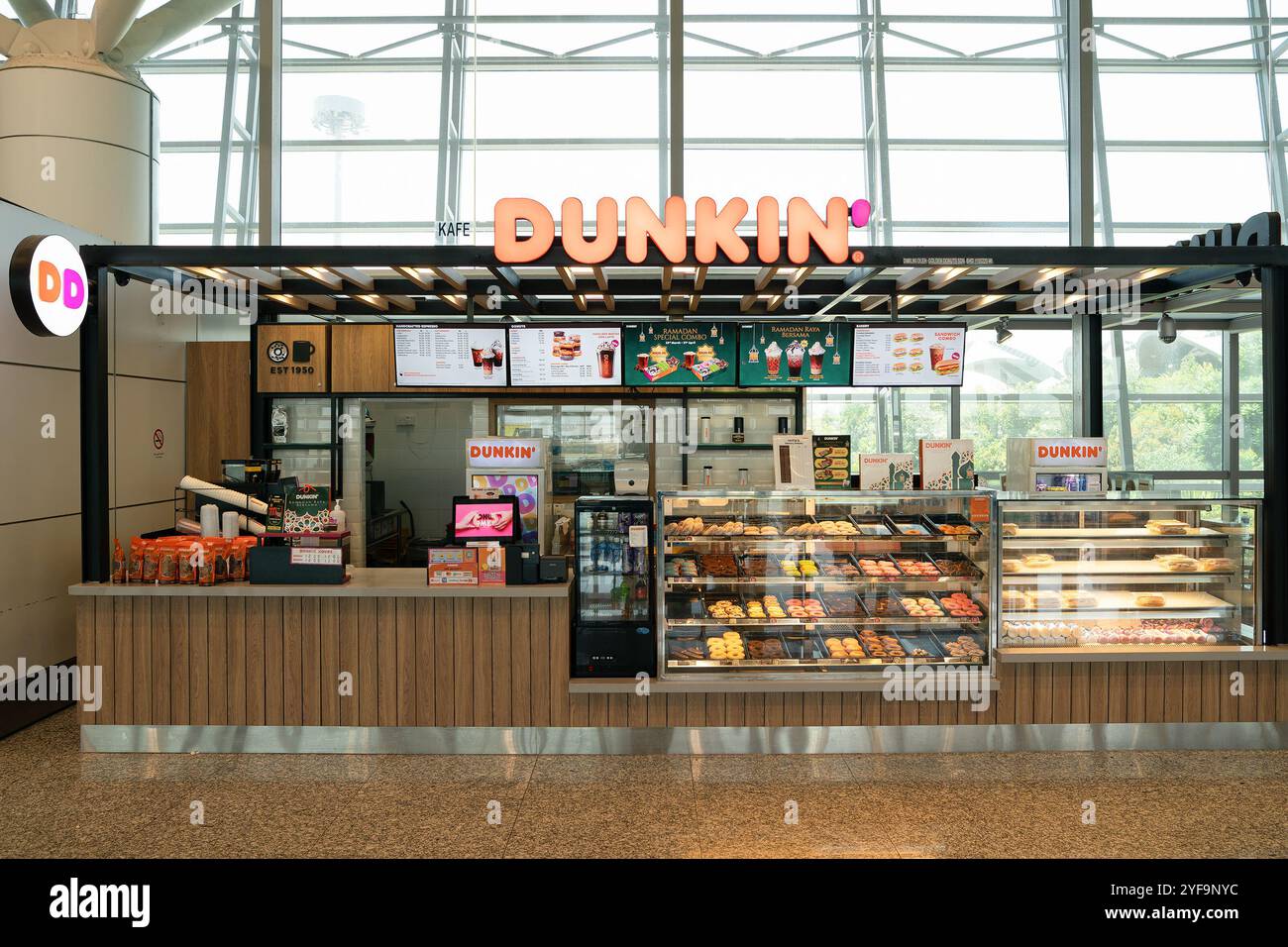 KUALA LUMPUR, MALAYSIA - MAY 06, 2023: Dunkin' Donuts at Kuala Lumpur ...