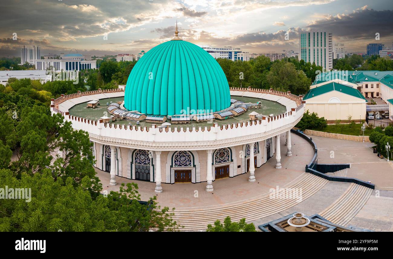 Aerial view of Amir Timur museum in Tashkent, Uzbekistan Stock Photo ...