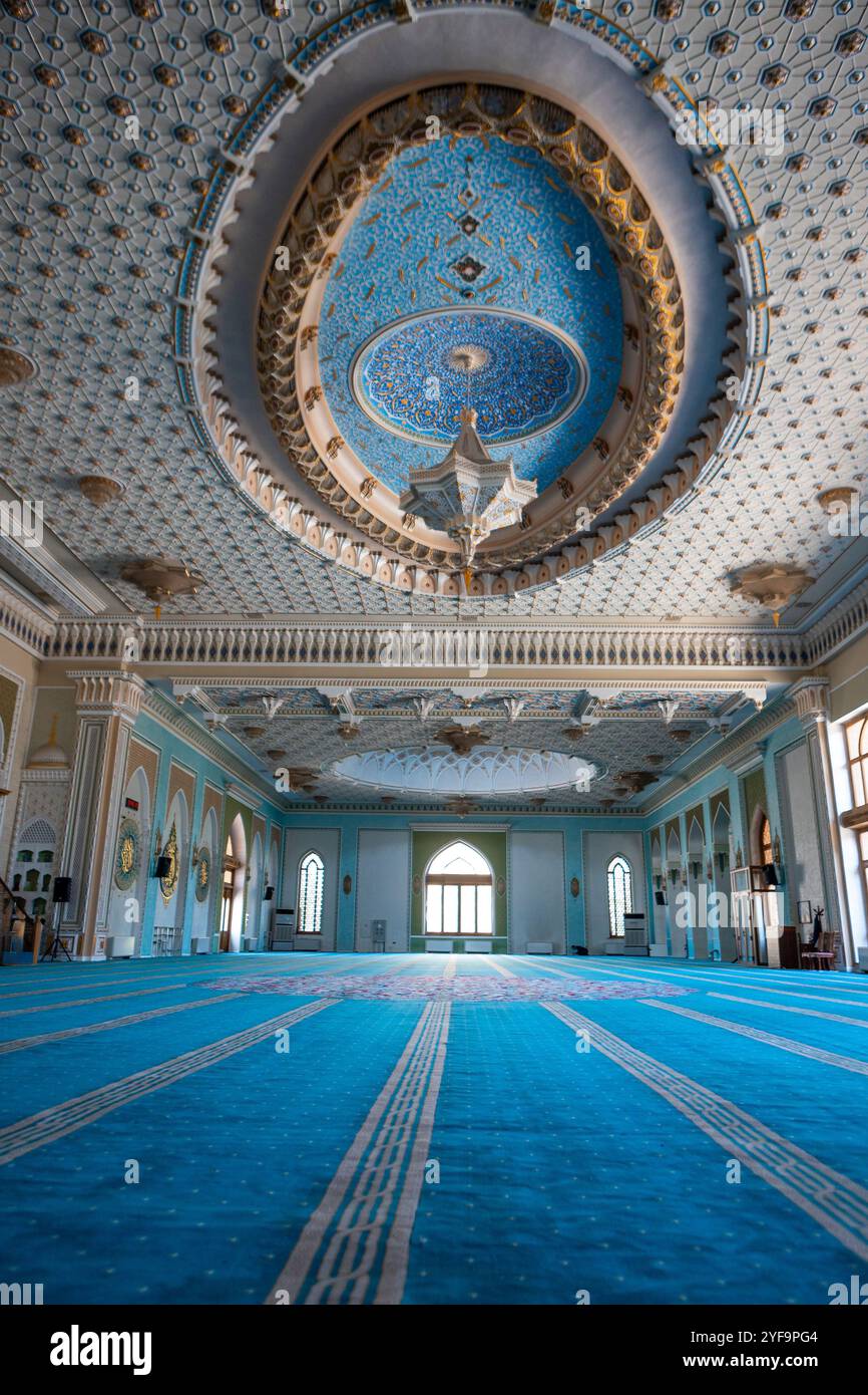 TASHKENT, UZBEKISTAN - August 13, 2023: Interior of the Hazrati Imam ...
