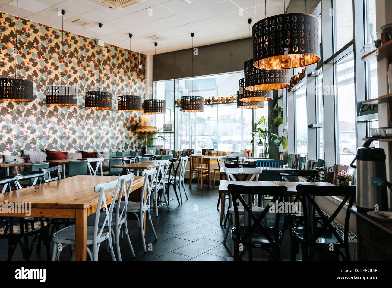 Interior of modern cafe Stock Photo - Alamy