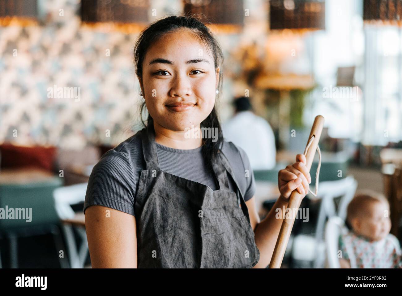 Waitress holding hi-res stock photography and images - Alamy