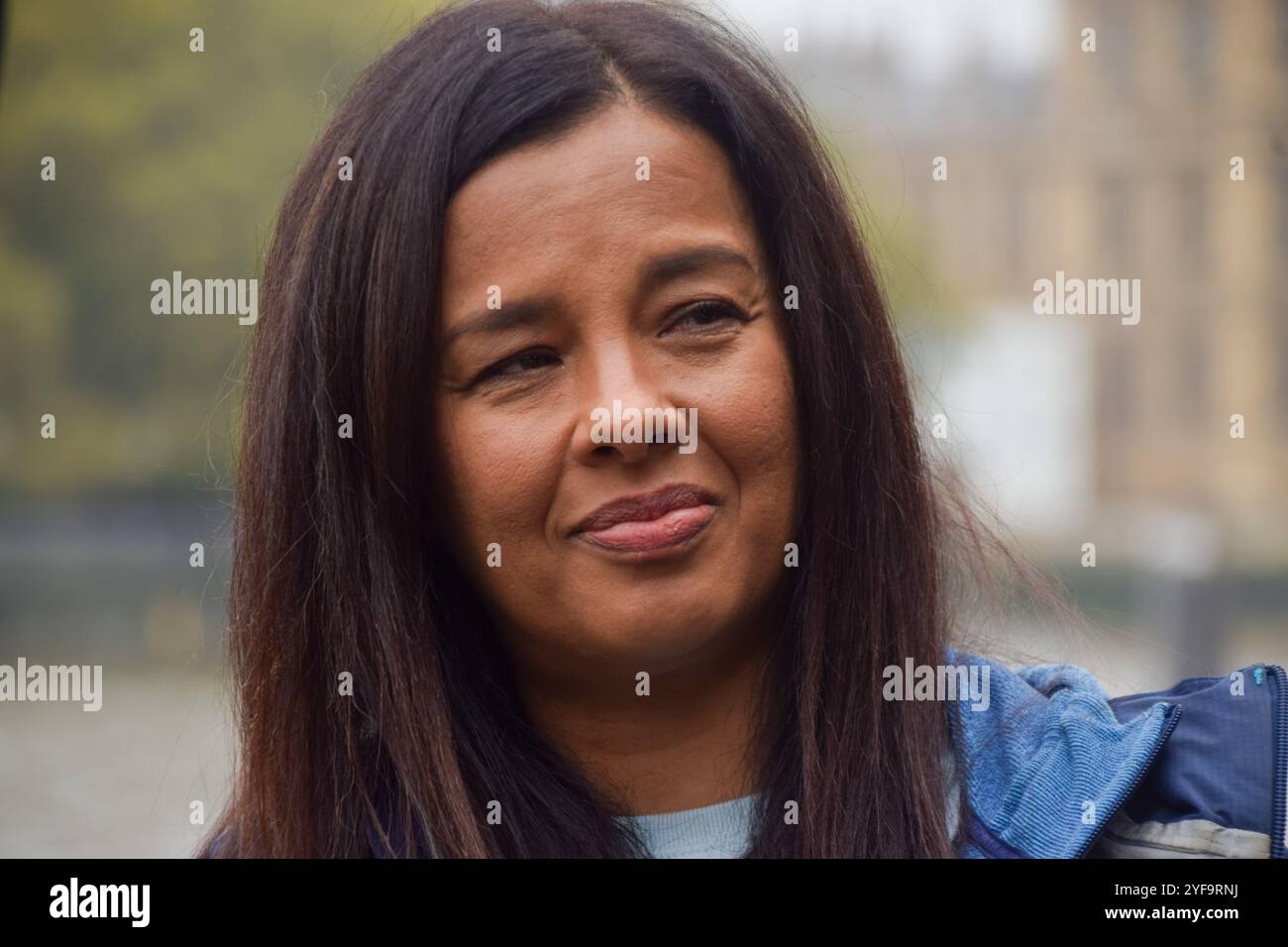 London, UK. 3rd November 2024. TV presenter Liz Bonnin speaks to the ...