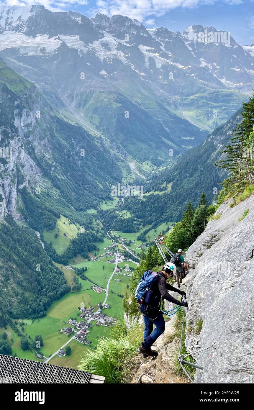 Via Ferrata, trekking, Climbing in Lauterbrunnen. Mürren. Gimmelwald ...