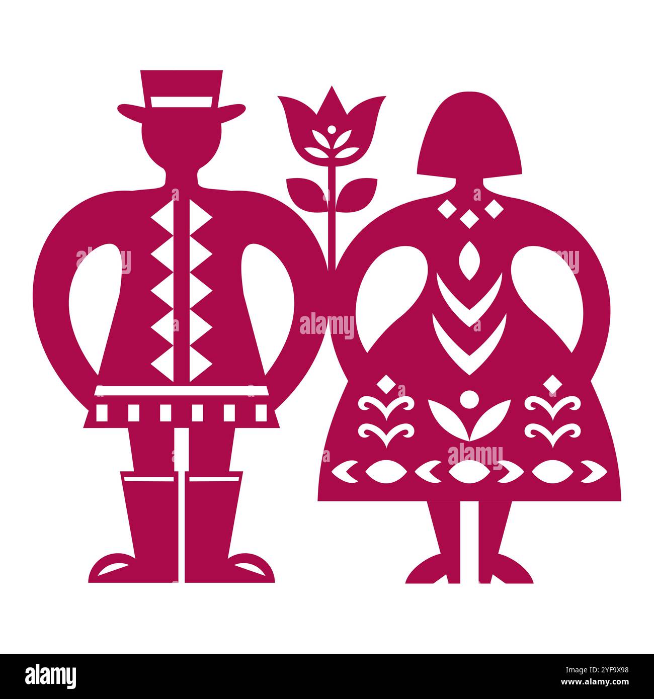 Polish folk style Cut Out Stock Images & Pictures - Alamy