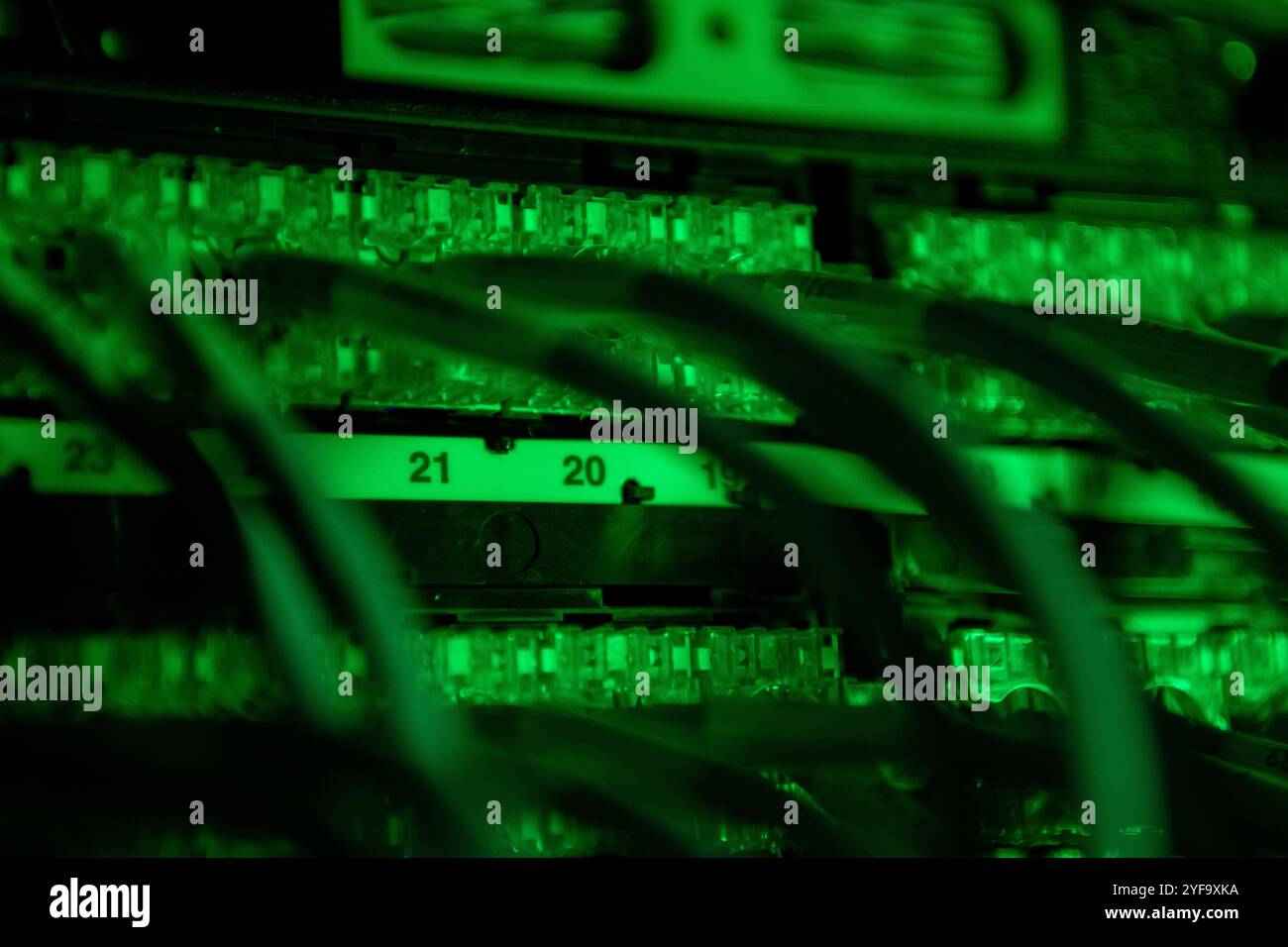 Members of the 179th Cyberspace Wing, Mansfield, Ohio, stage a cyber ...