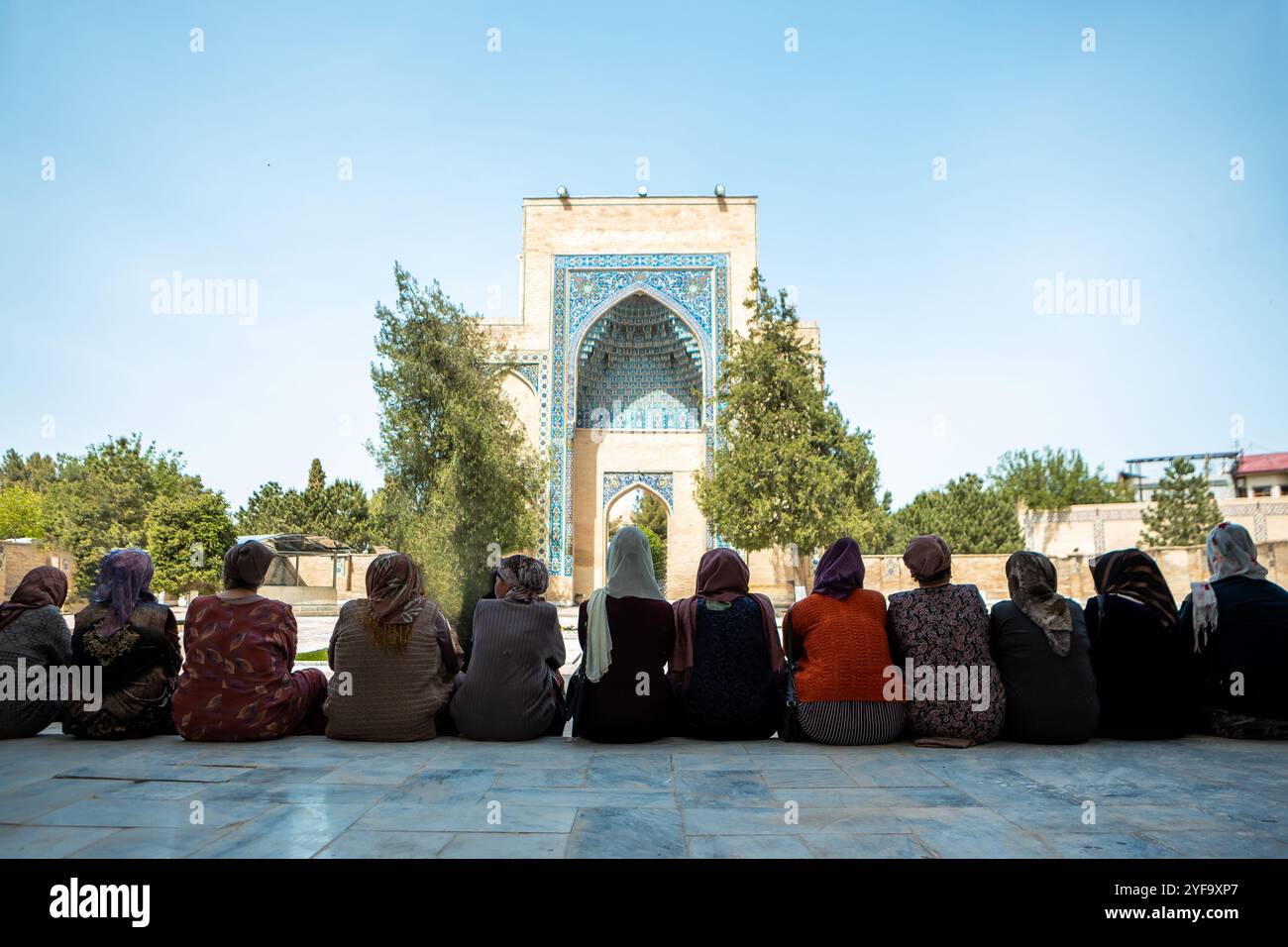 Gur-E Amir Mausoleum, the tomb of the Asian conqueror Tamerlane or ...