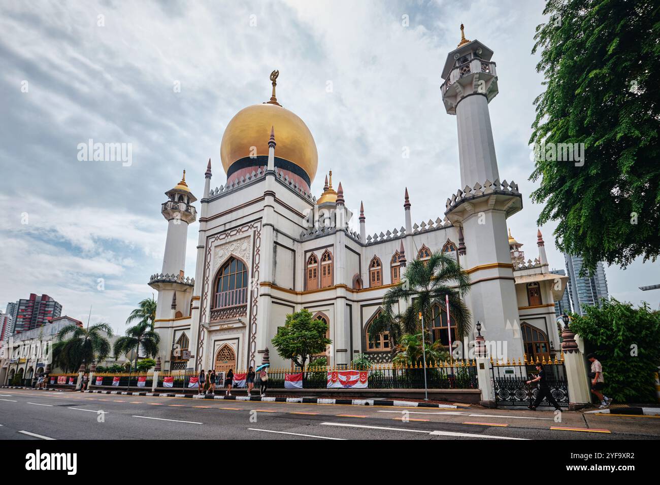Singapore - August 16, 2024: Masjid Sultan Mosque in historic Kampong ...