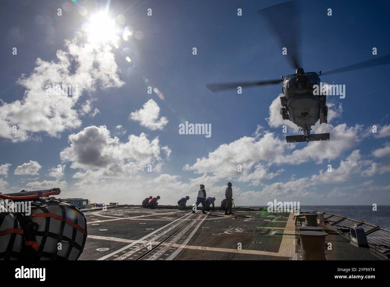 241030-N-NF288-085 PHILIPPINE SEA (Oct. 30, 2024) An MH-60R Sea Hawk ...