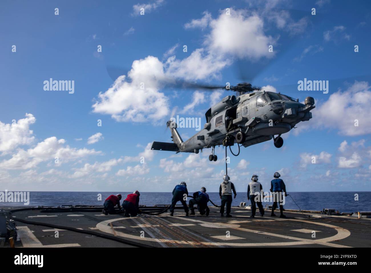 241030-N-NF288-102 PHILIPPINE SEA (Oct. 30, 2024) An MH-60R Sea Hawk ...