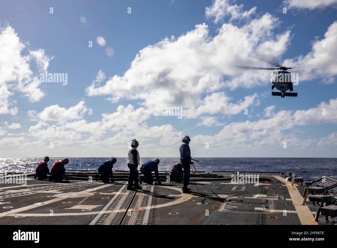 241030-N-NF288-079 PHILIPPINE SEA (Oct. 30, 2024) An MH-60R Sea Hawk ...