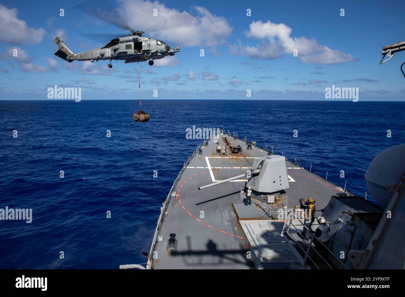241030-N-NF288-182 PHILIPPINE SEA (Oct. 30, 2024) An MH-60R Sea Hawk ...