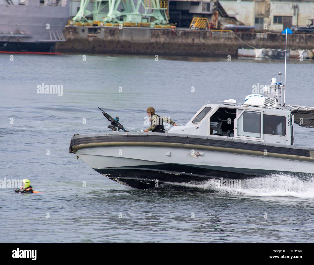 Sailors assigned to Commander, Fleet Activities Sasebo (CFAS), conduct ...