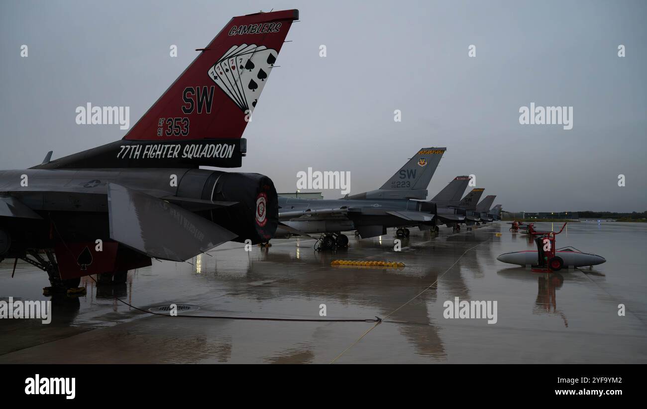U.S. Air Force F-16 Fighting Falcons, assigned to the 77th ...