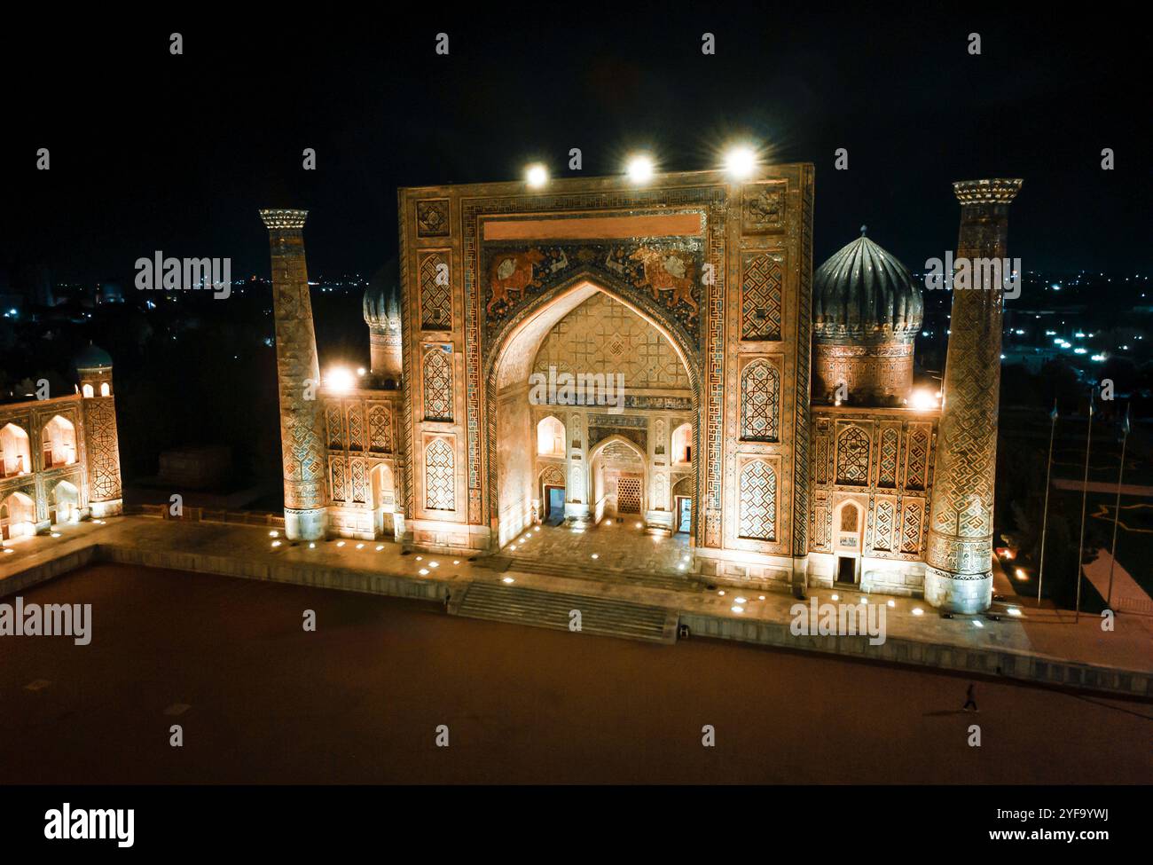 Samarkand uzbekistan aerial view registan hi-res stock photography and ...