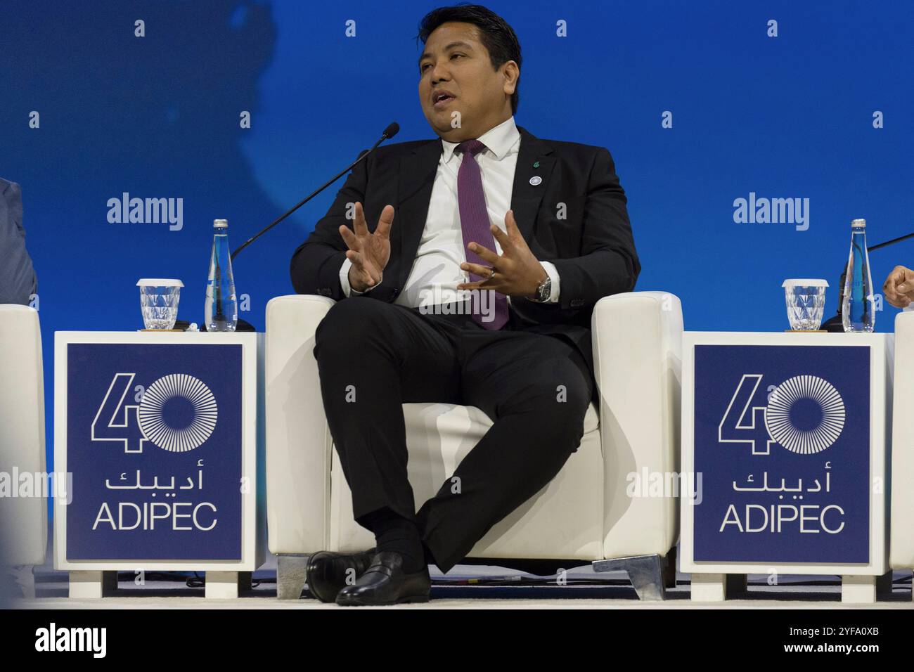 Tengku Muhammad Taufik President and CEO PETRONAS speaks on a panel ...