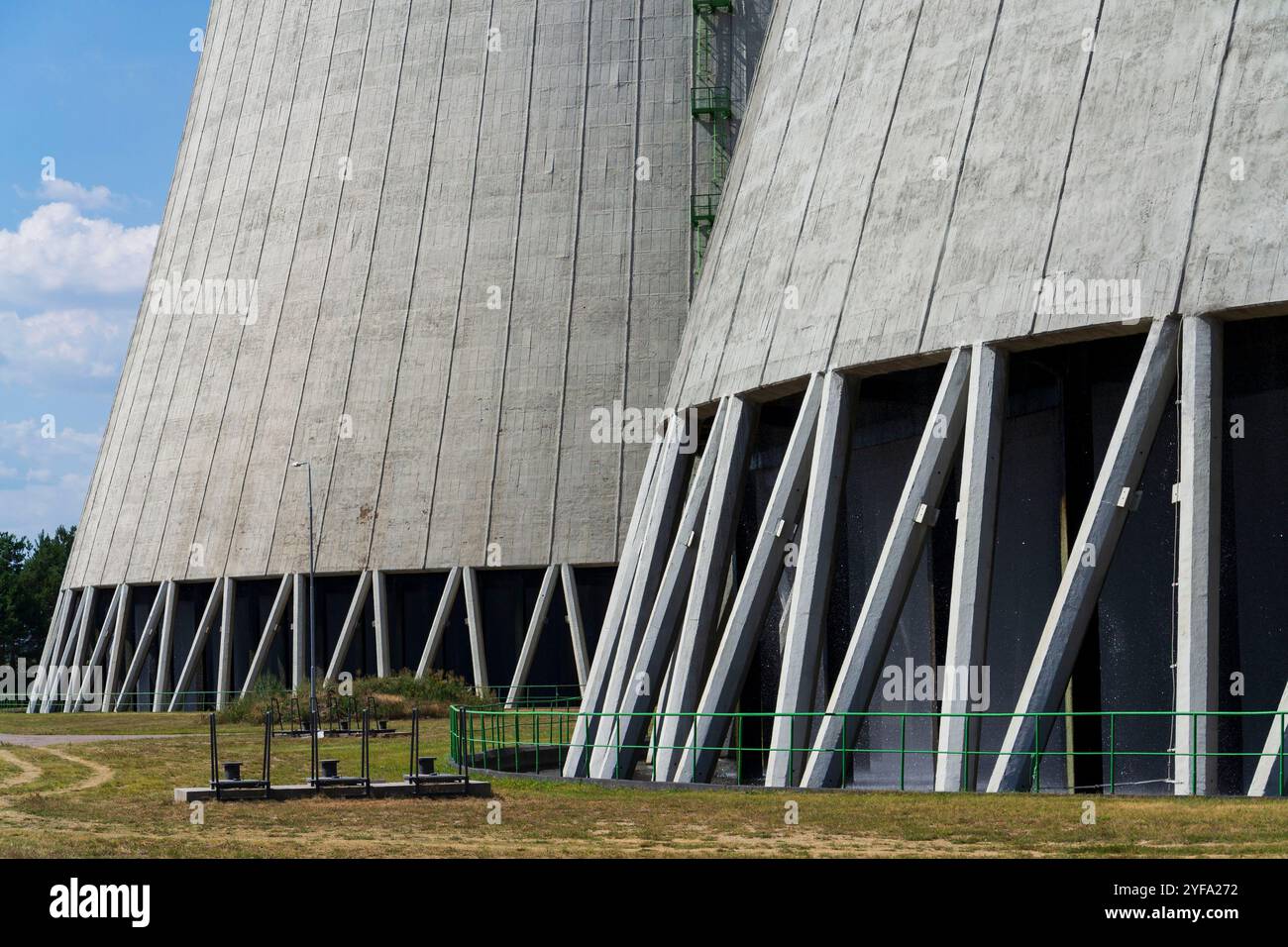 Cooling towers at nuclear power plant, energy self-sufficiency ...