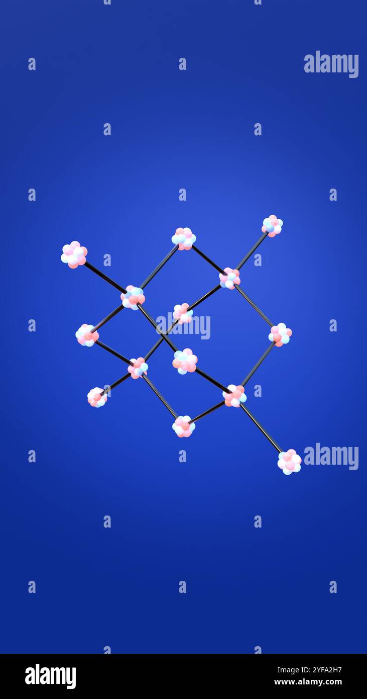 Atomic model of diamond hi-res stock photography and images - Alamy