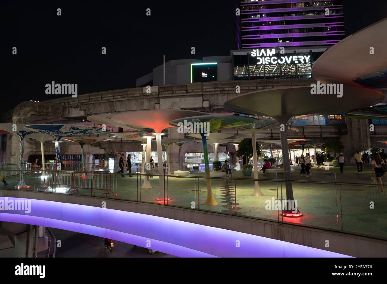 BANGKOK, THAILAND - OCTOBER 27, 2023: entire space in front of Siam ...