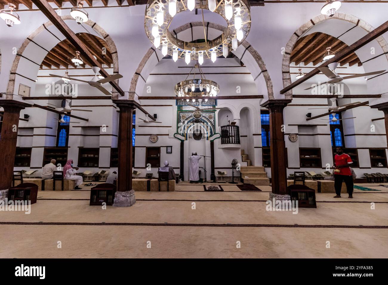 JEDDAH, SAUDI ARABIA - NOVEMBER 15, 2021: Al Shafi mosque in Al Balad ...