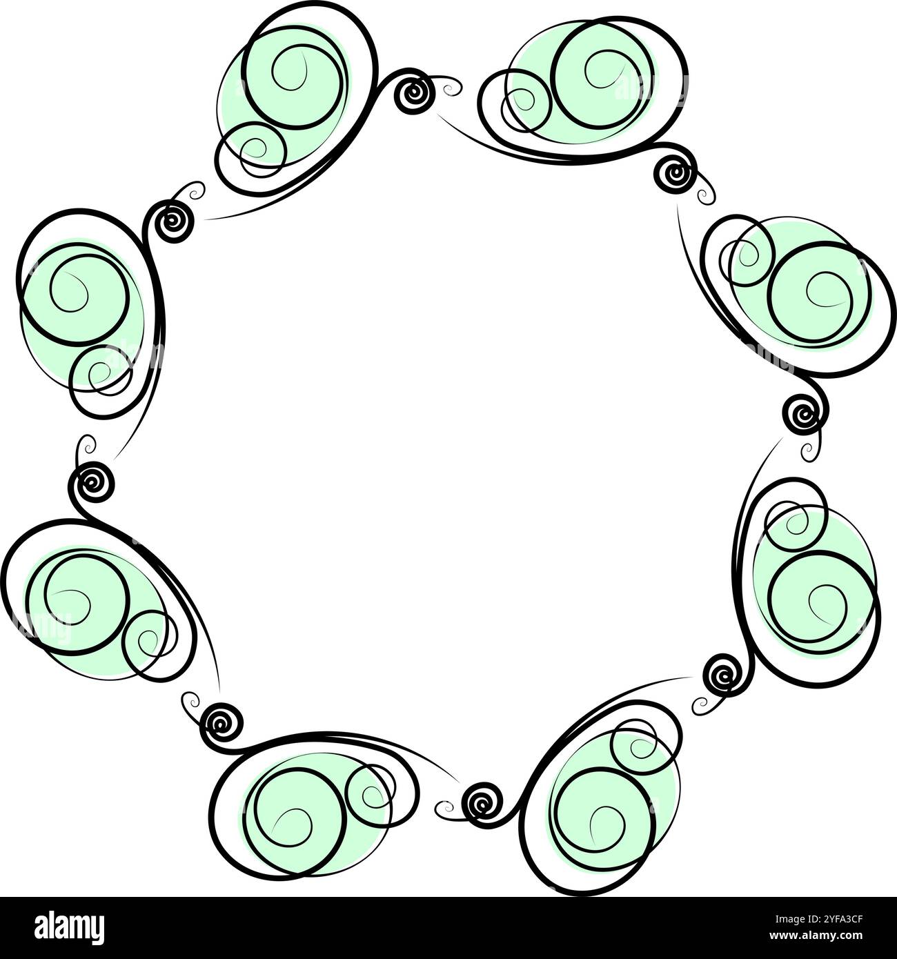 Stylized border frame hi-res stock photography and images - Alamy