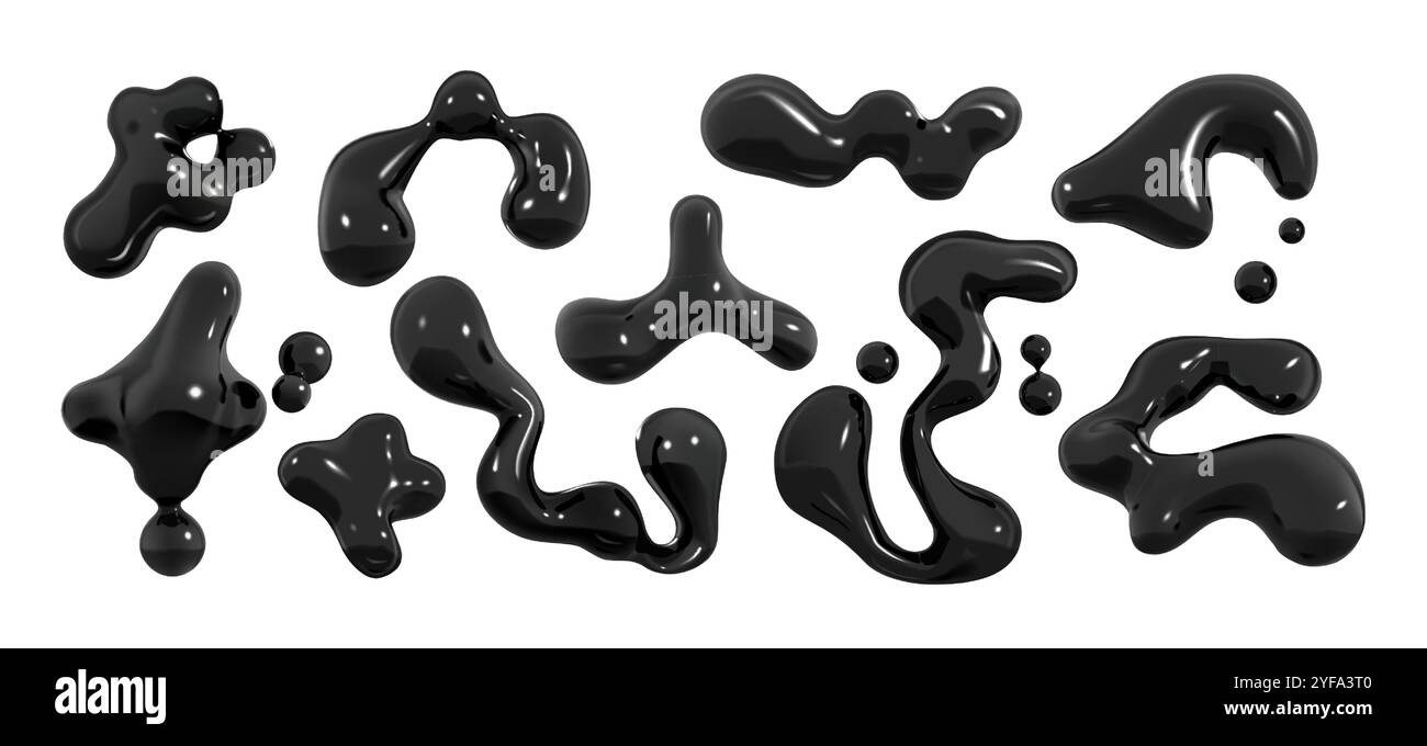 Amorphous smooth shapes Stock Vector Images - Alamy
