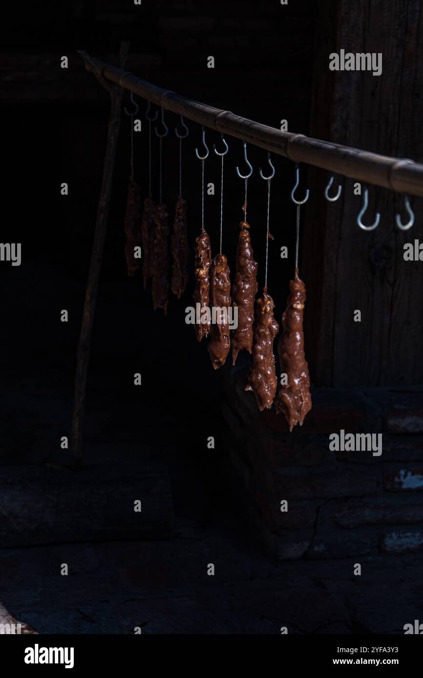 Traditional Georgian sweets churchkhela outdoor Stock Photo - Alamy