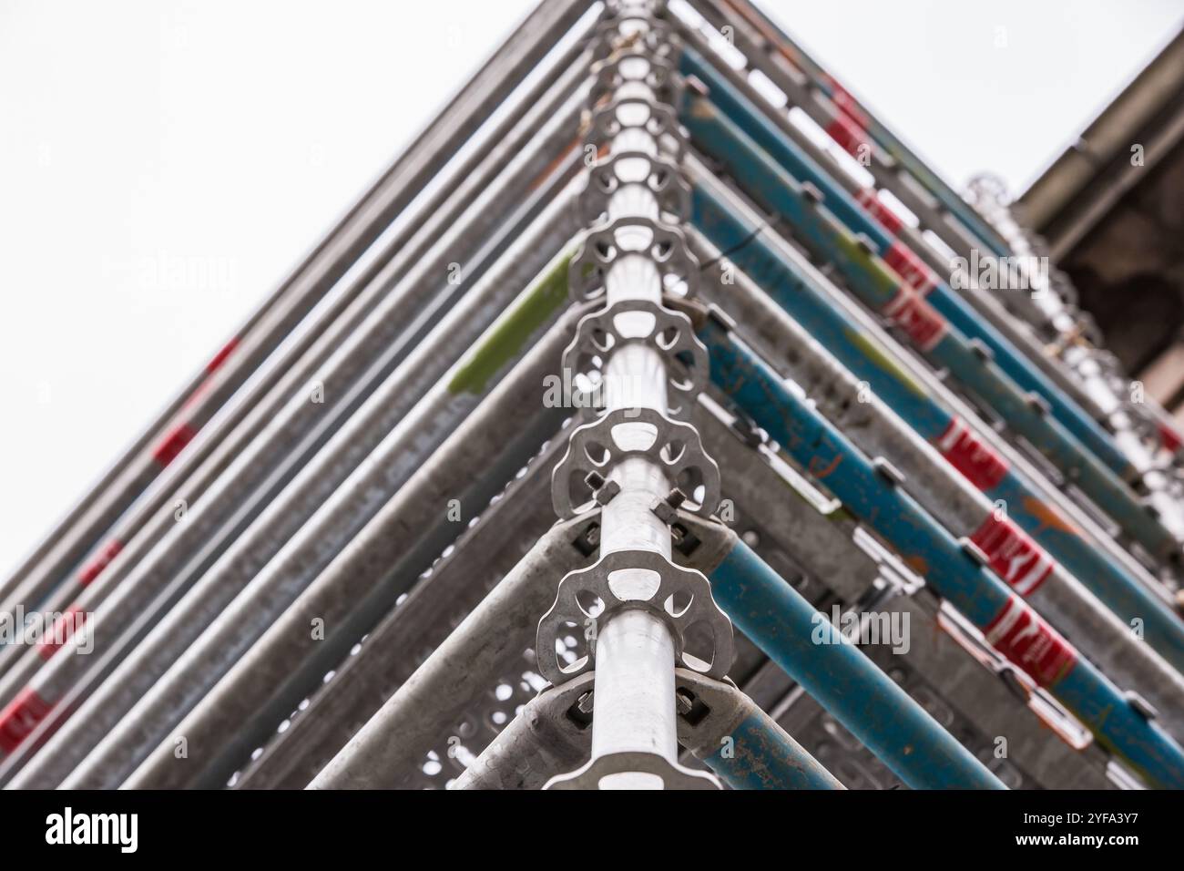 Scaffolding on a building site Stock Photo - Alamy