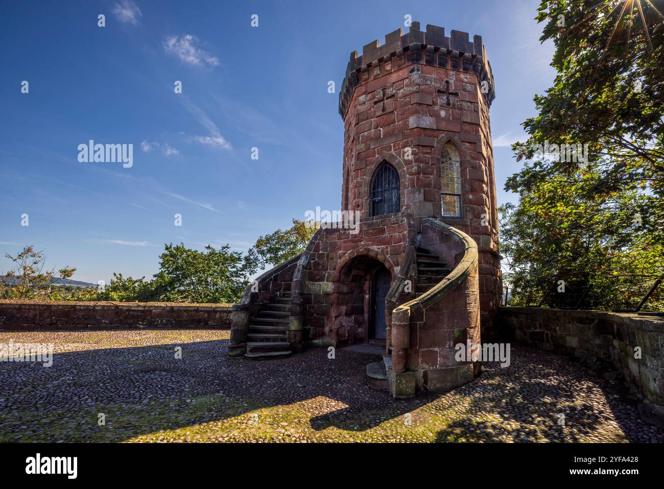 Laura's Tower at Shrewsbury Castle, Shropshire, England Stock Photo - Alamy