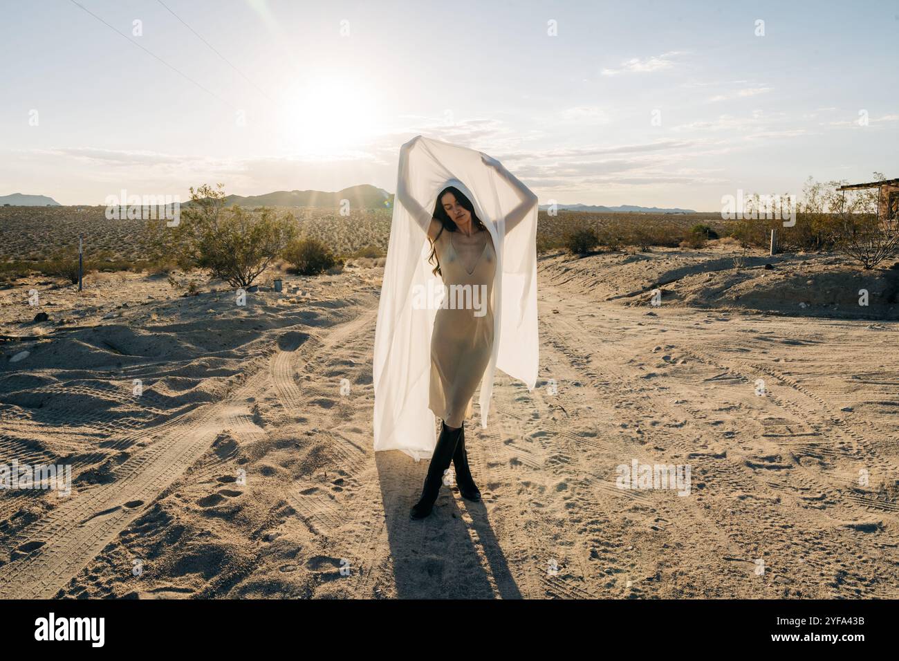 Woman in sheer dress hi-res stock photography and images - Alamy