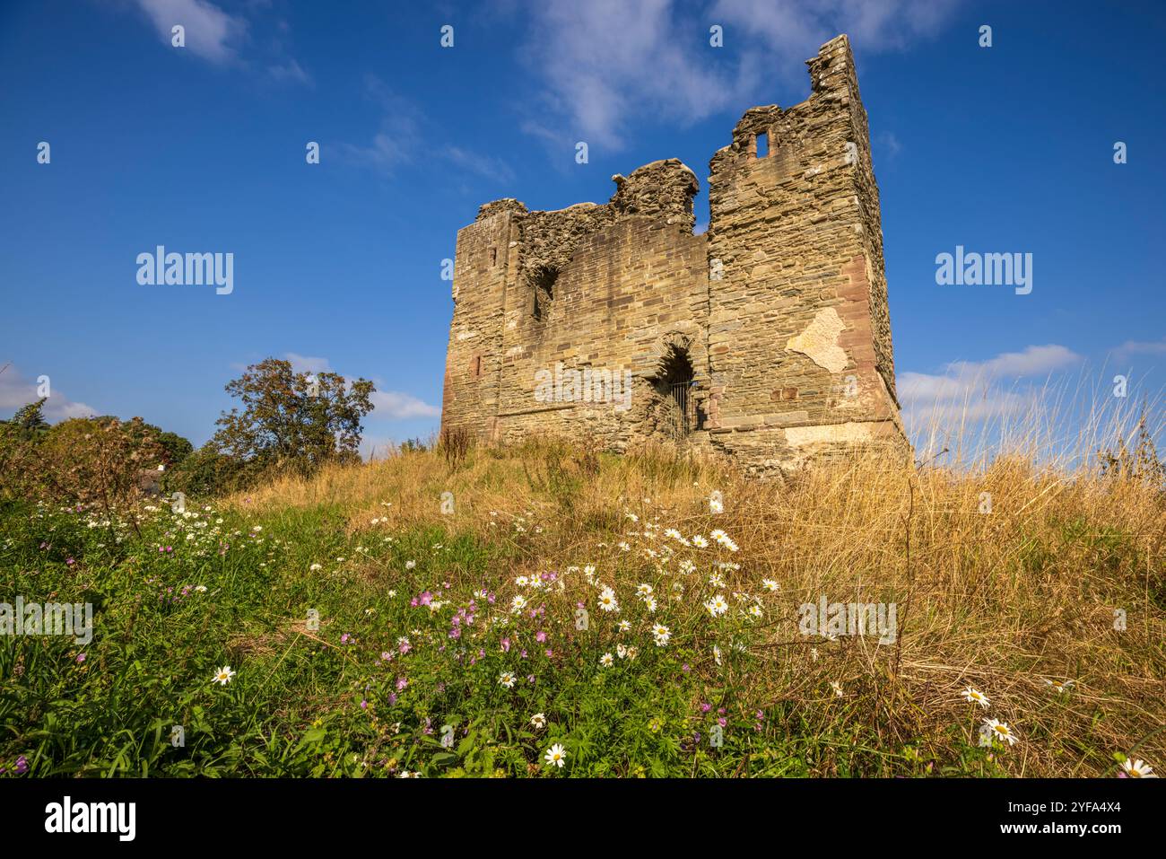 Medieval Hopton Castle, Shropshire, England Stock Photo - Alamy