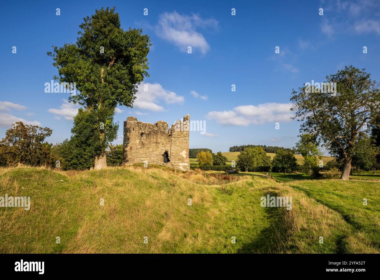 Medieval Hopton Castle, Shropshire, England Stock Photo - Alamy