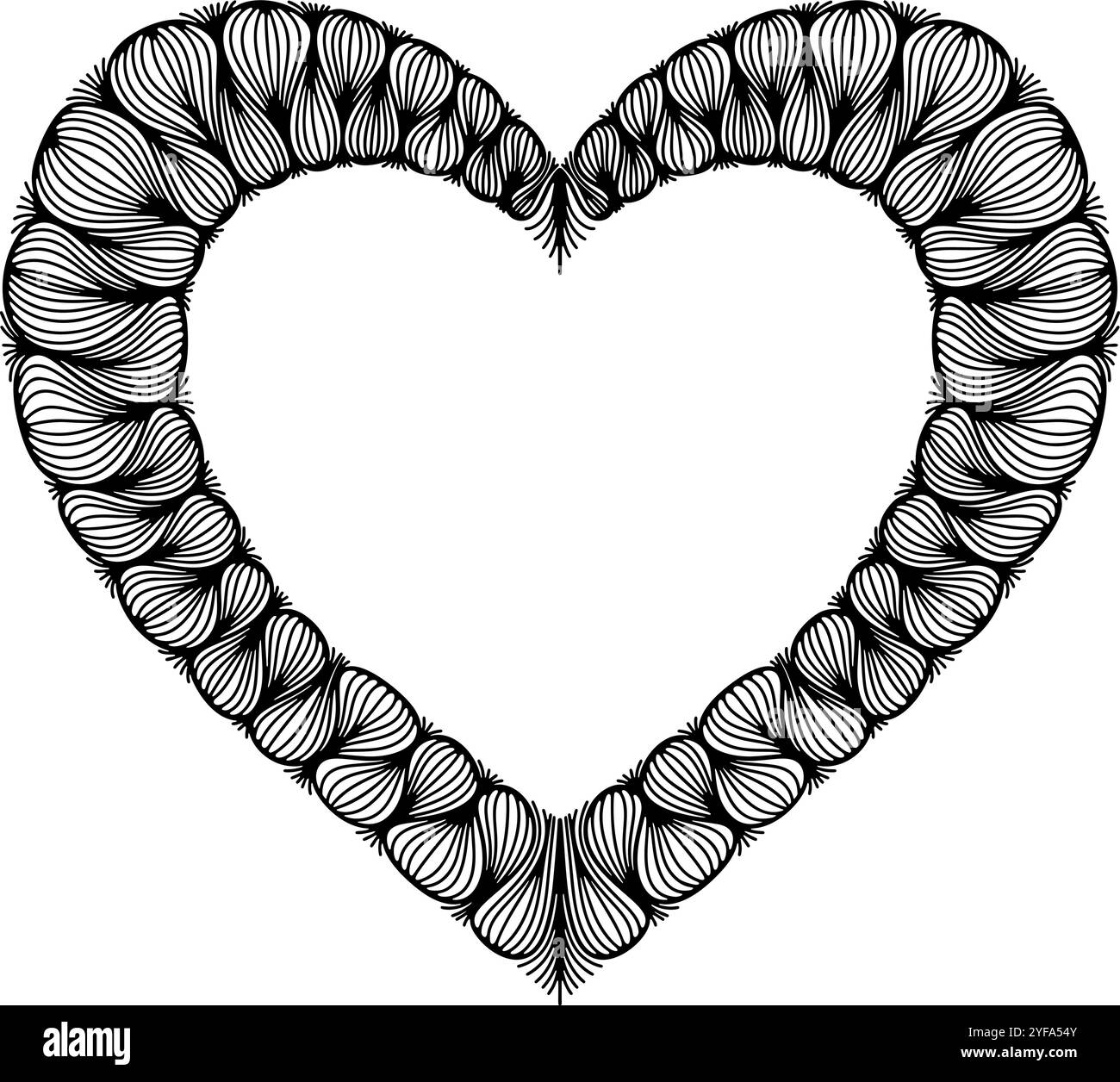 Love heart lines Black and White Stock Photos & Images - Alamy