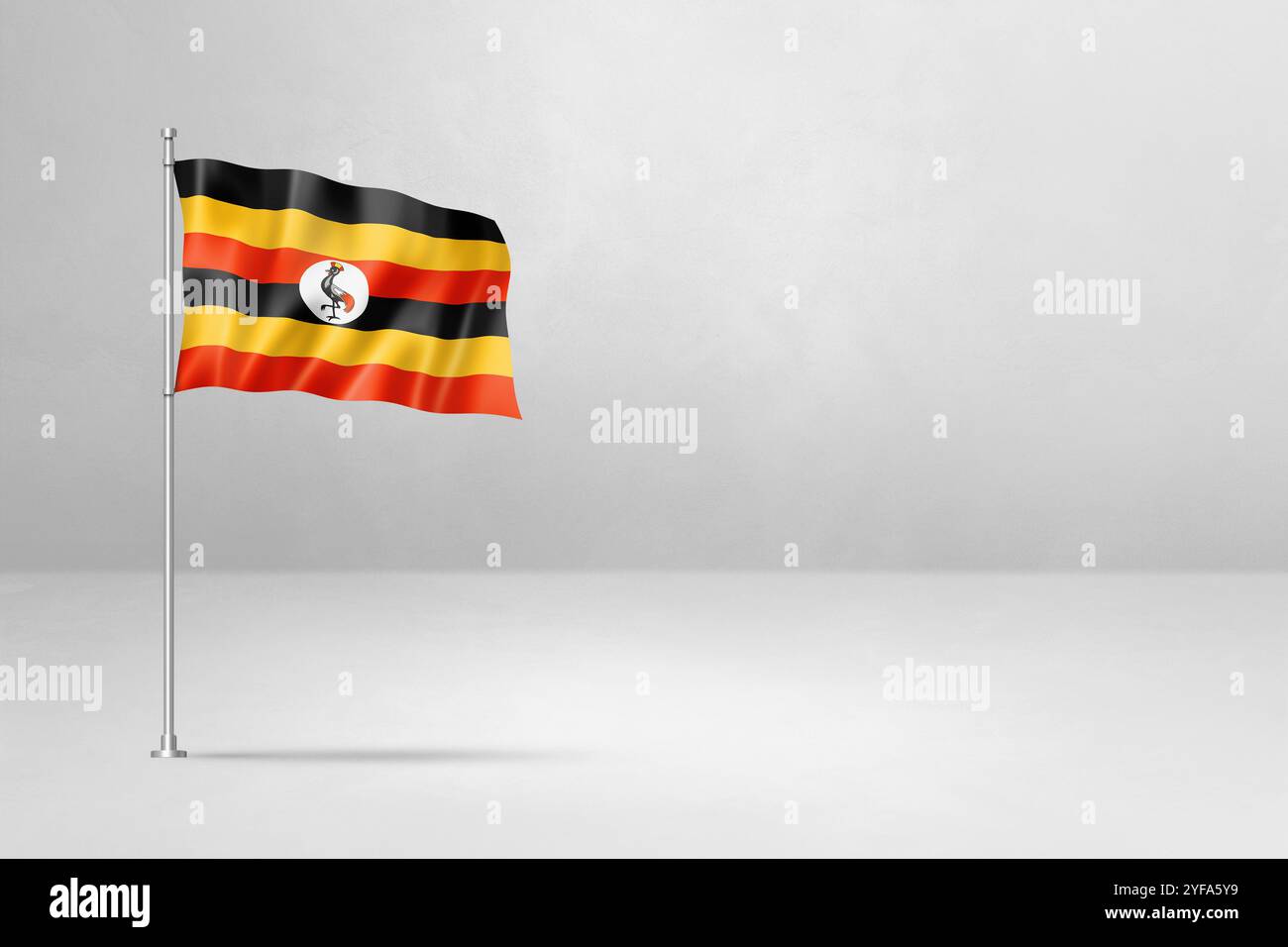 Isolated on white uganda flag hi-res stock photography and images - Alamy