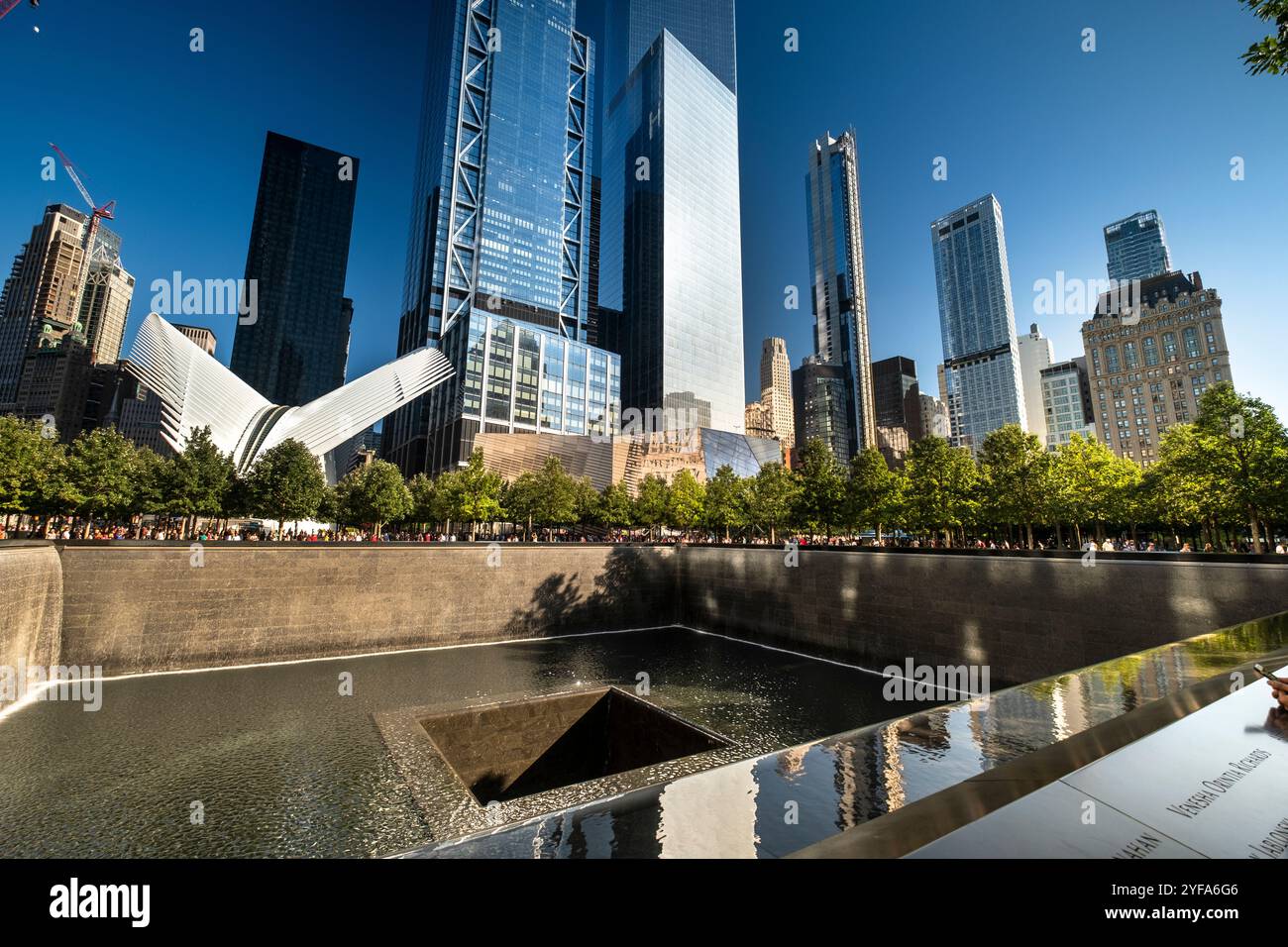 National September 11 Memorial in Manhattan New York Stock Photo - Alamy