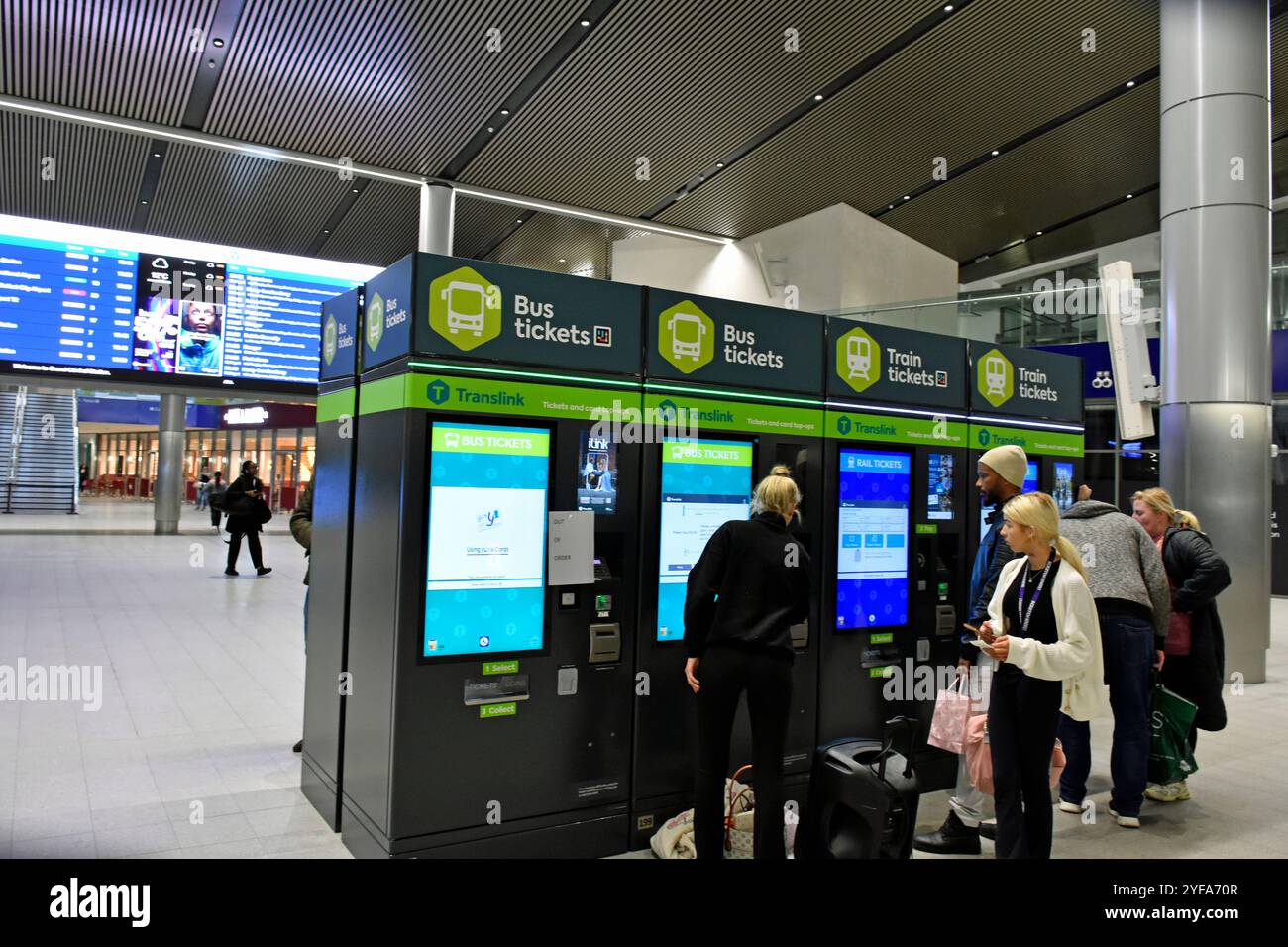 Belfast Grand Central bus and train station Stock Photo - Alamy