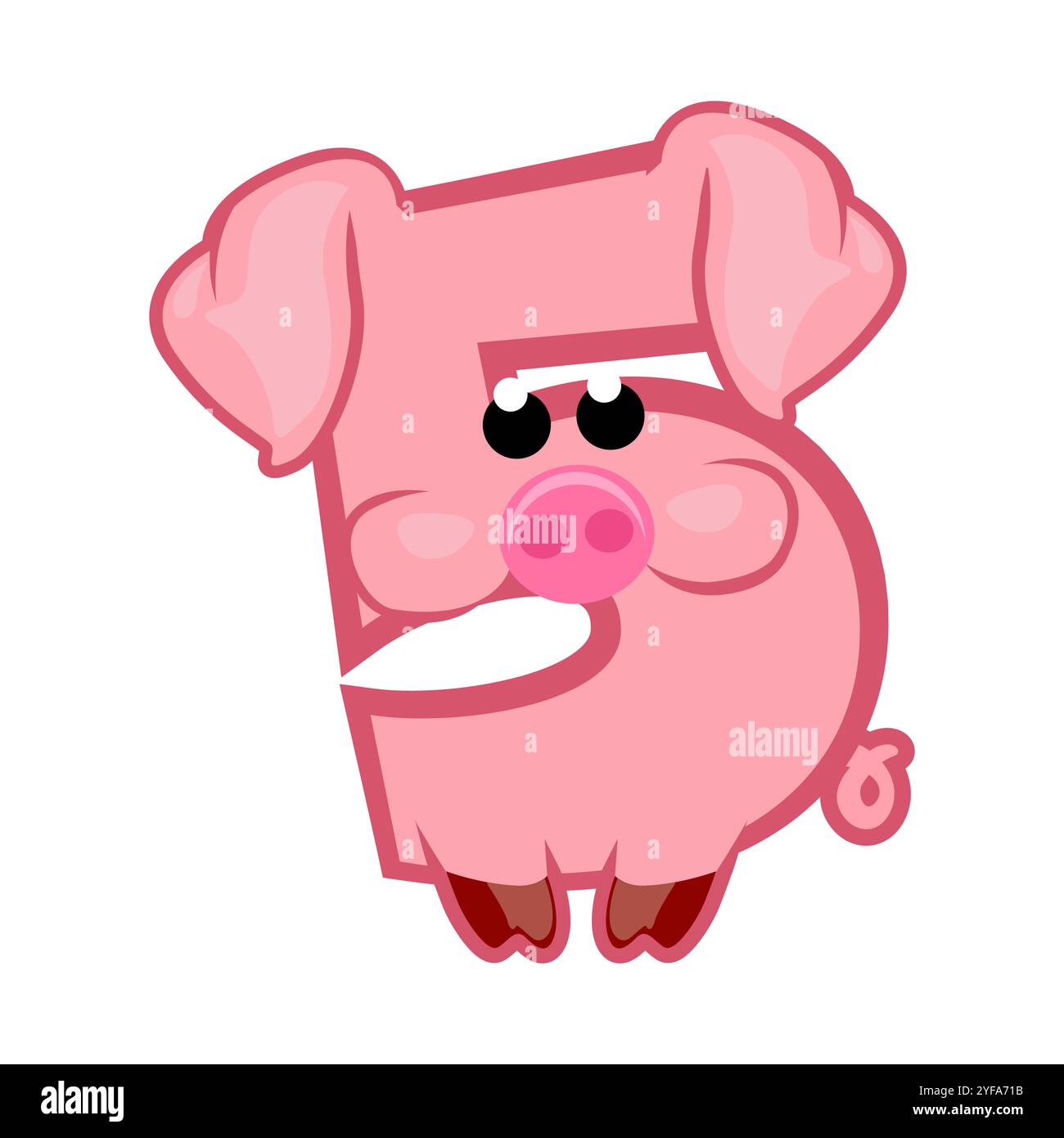 Pig number 5 hi-res stock photography and images - Alamy