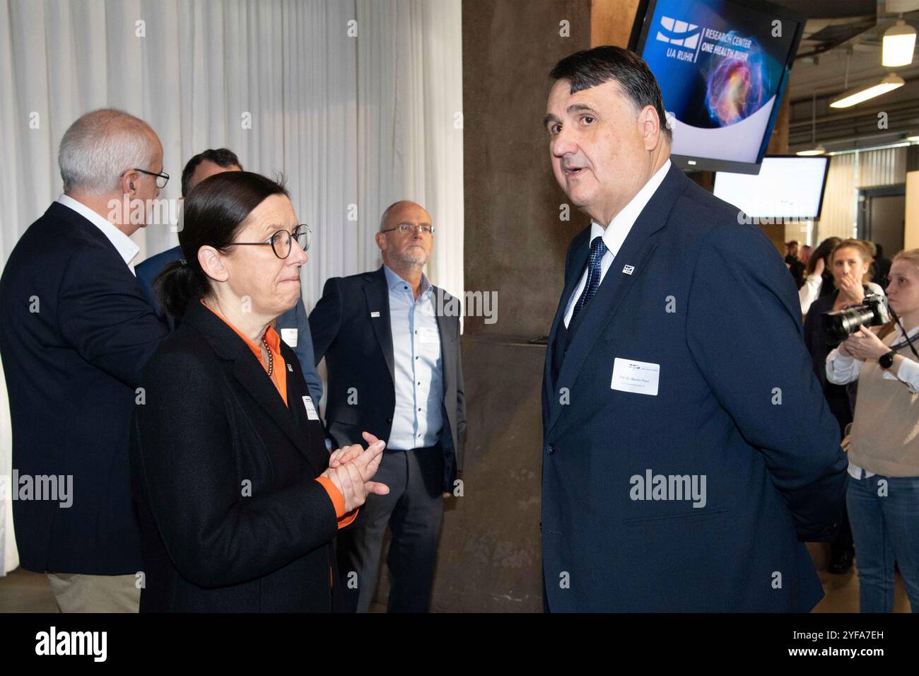 left to right Prof. Barbara ALBERT, Rector of the University of ...