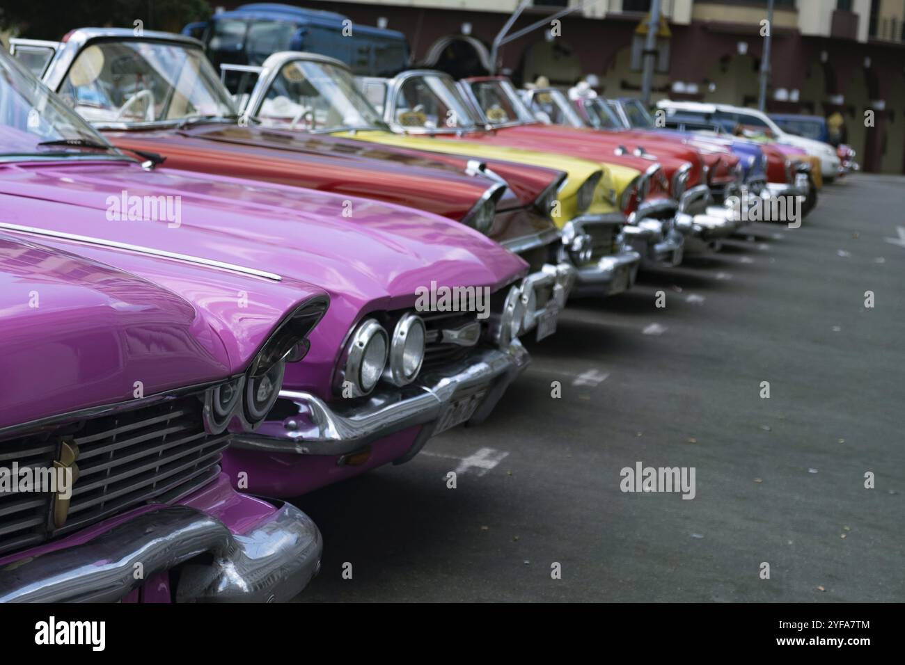Classic cars downtown havana hi-res stock photography and images - Alamy
