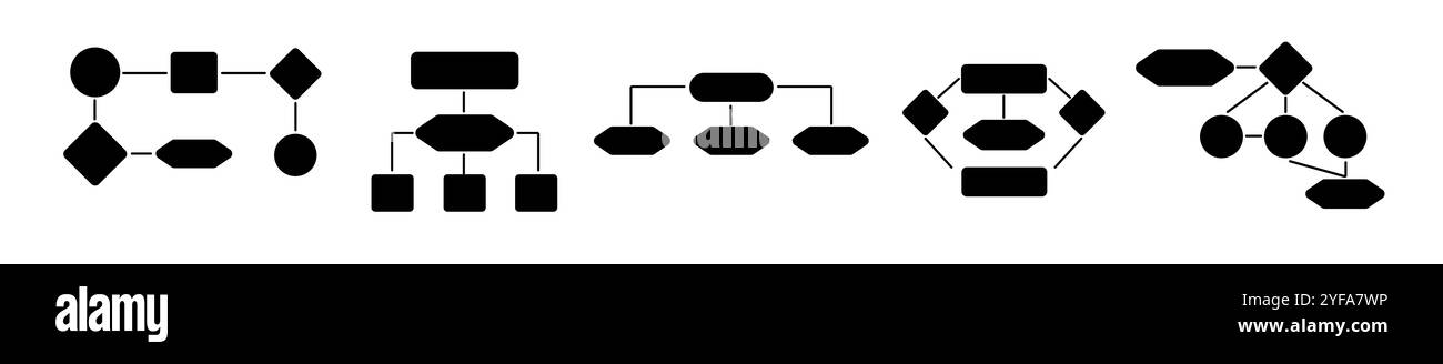 Simple flowchart for management structure and strategic workflow Stock Vector Image & Art - Alamy