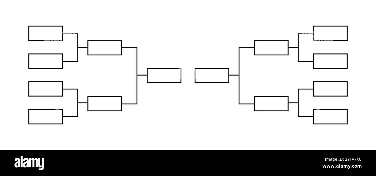 Tournament chart structure in minimalistic style. Sport leadership ...