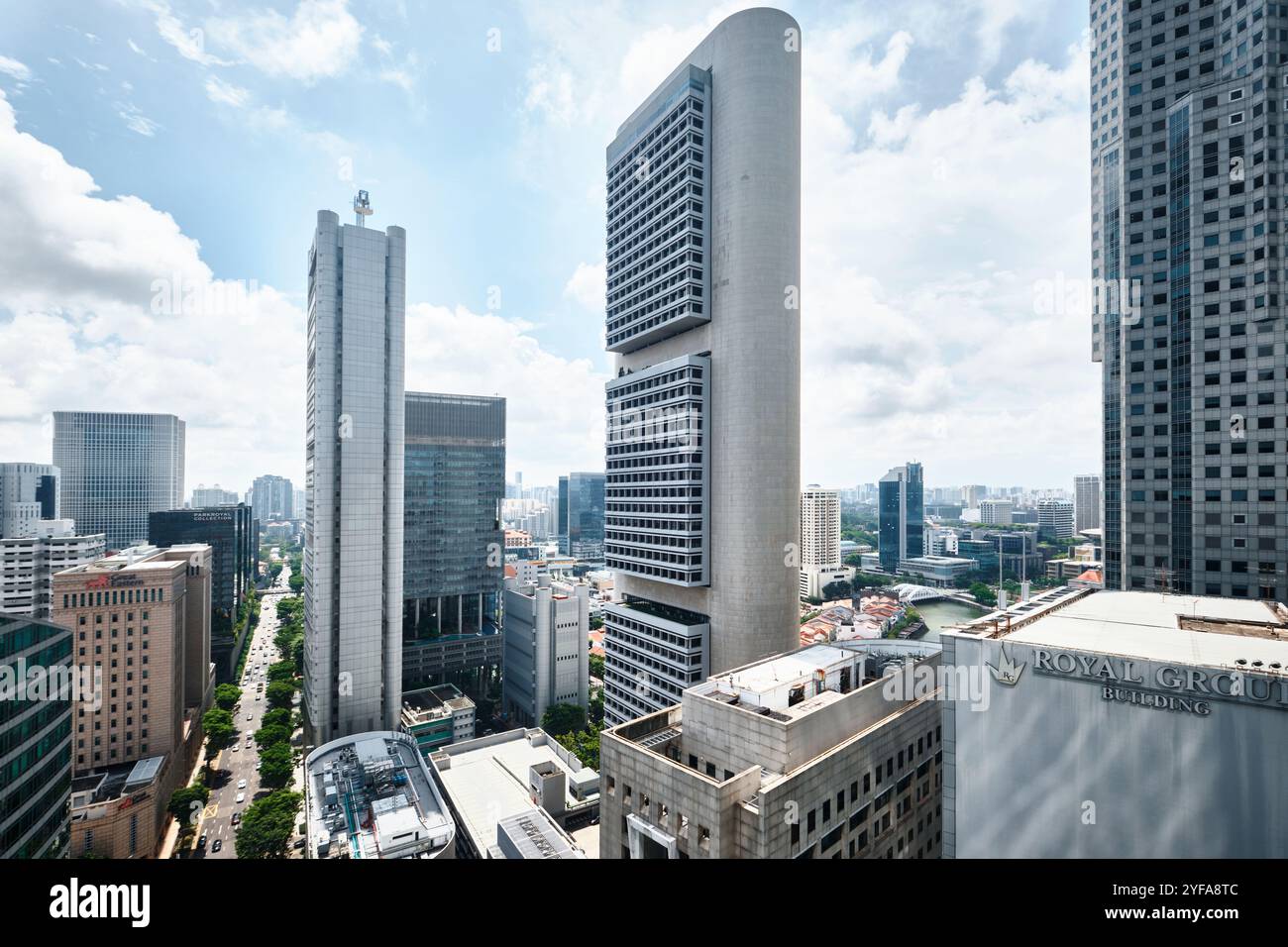 Singapore - August 16, 2024: Cityscape view from CapitaSpring ...
