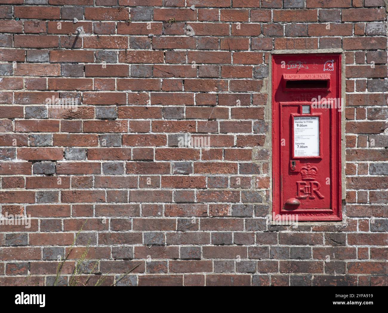 Kent, United Kingdom, June 11 2023: Red traditional British post box on ...