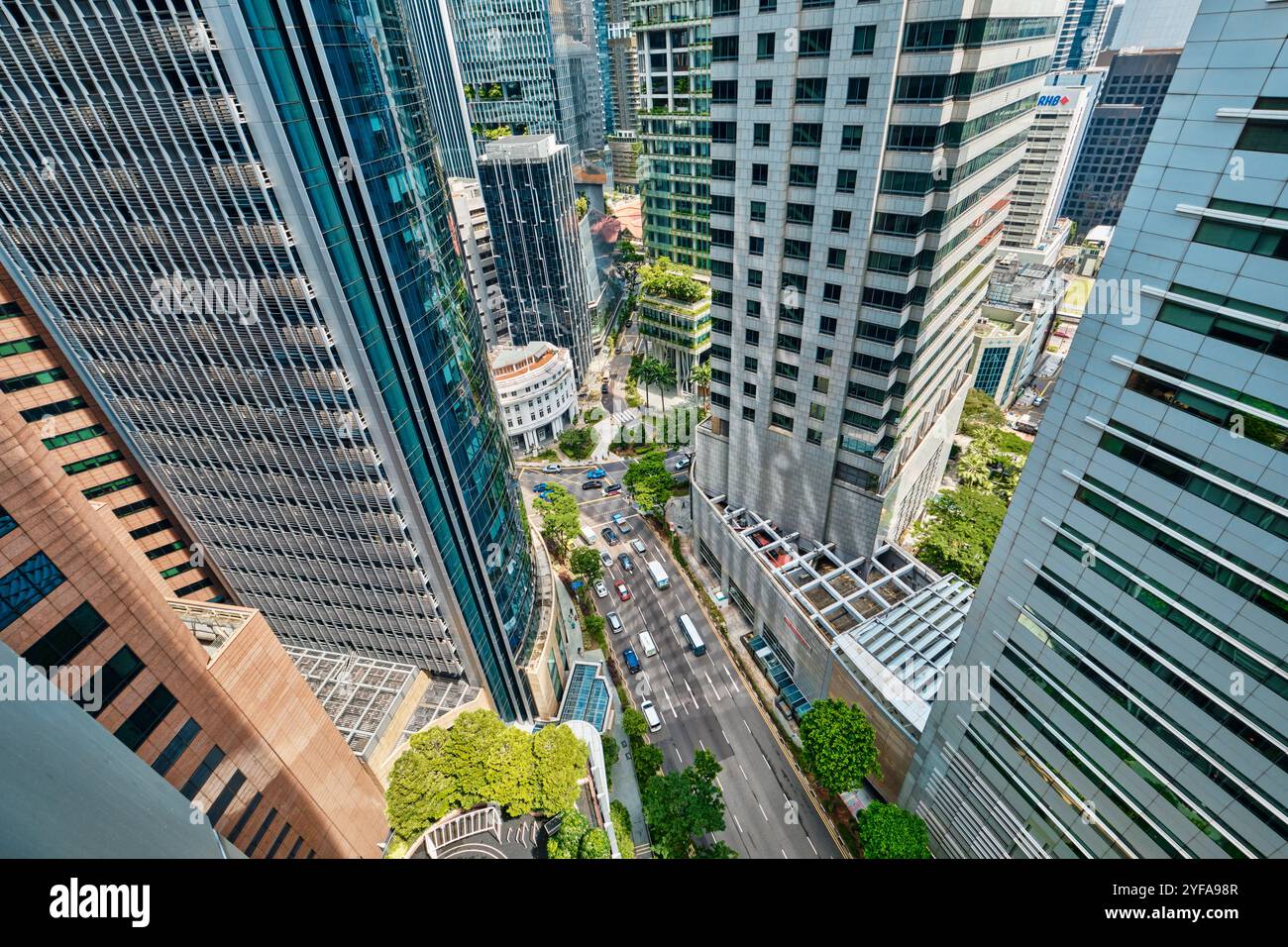 Singapore - August 16, 2024: Cityscape view from CapitaSpring ...