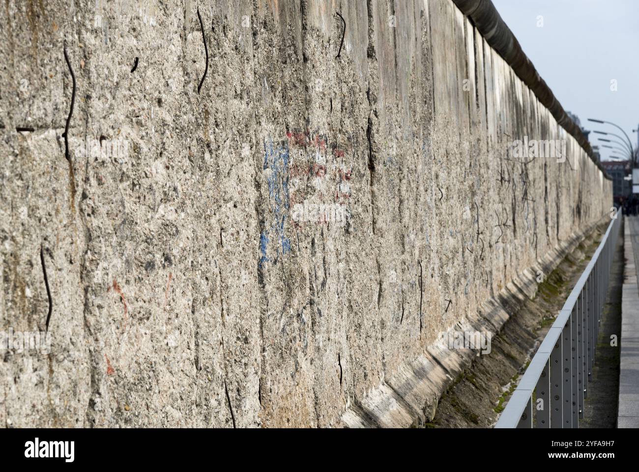Remains of Berlin Historical wall at the Topography of Terror museum ...