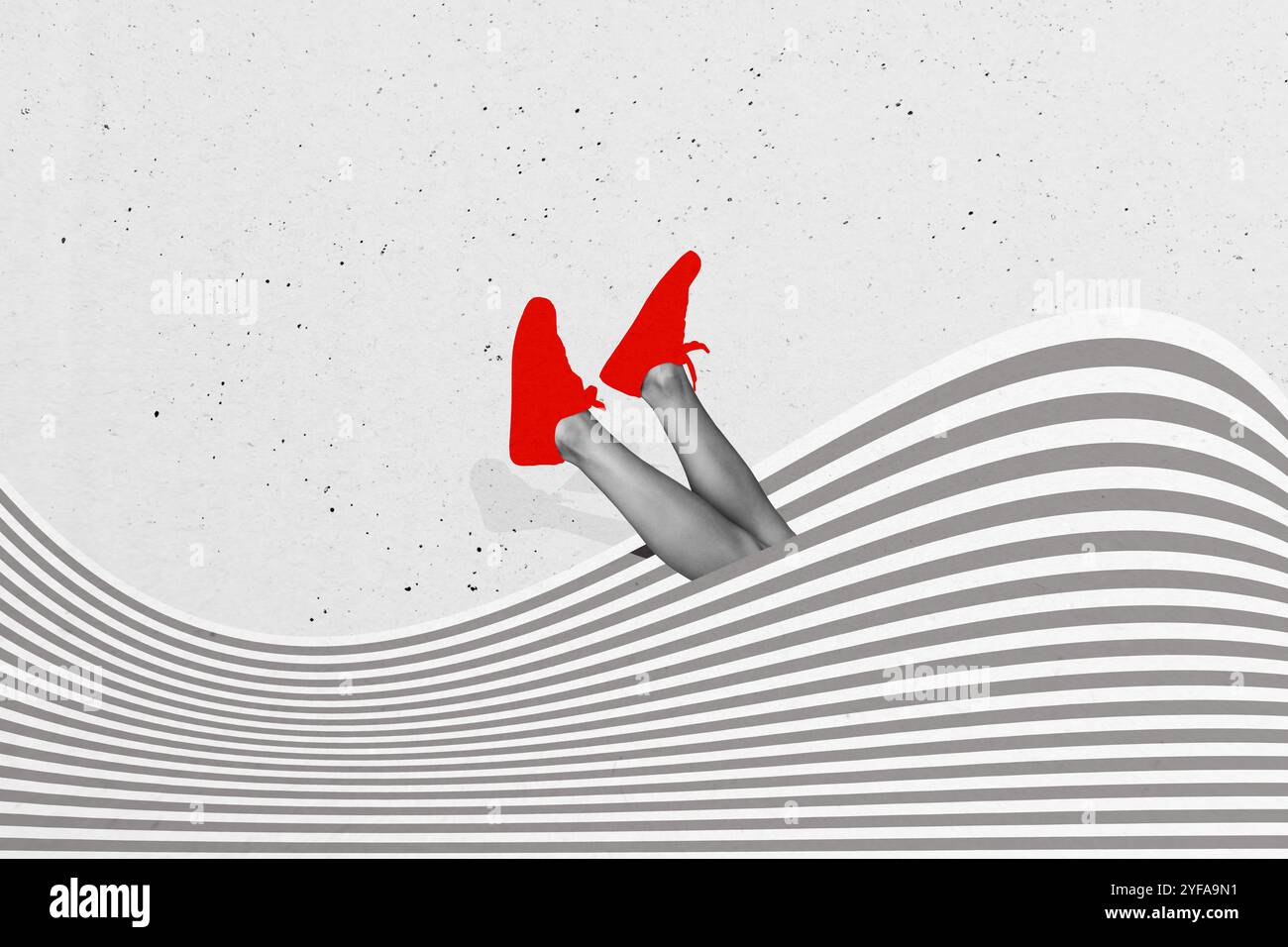 Composite trend artwork sketch image collage of stripes line zebra ...