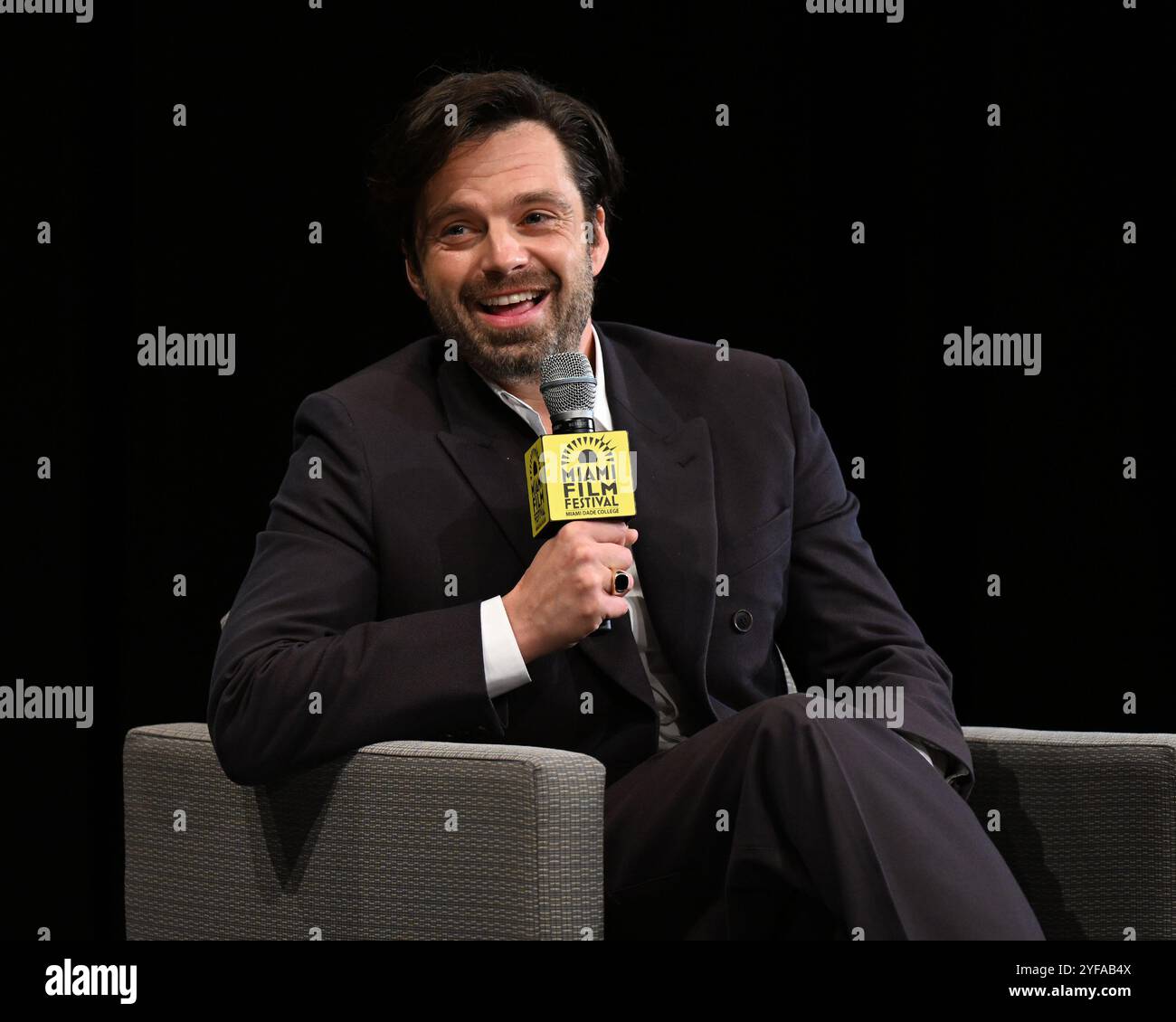 Miami, FL, USA. 03rd Nov, 2024. Sebastian Stan attends the Miami Film ...