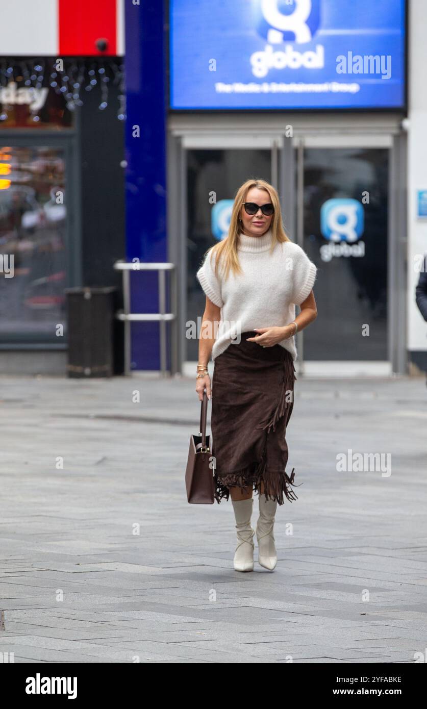 London, England, UK. 4th Nov, 2024. Amanda Holden leaves Global Radio ...