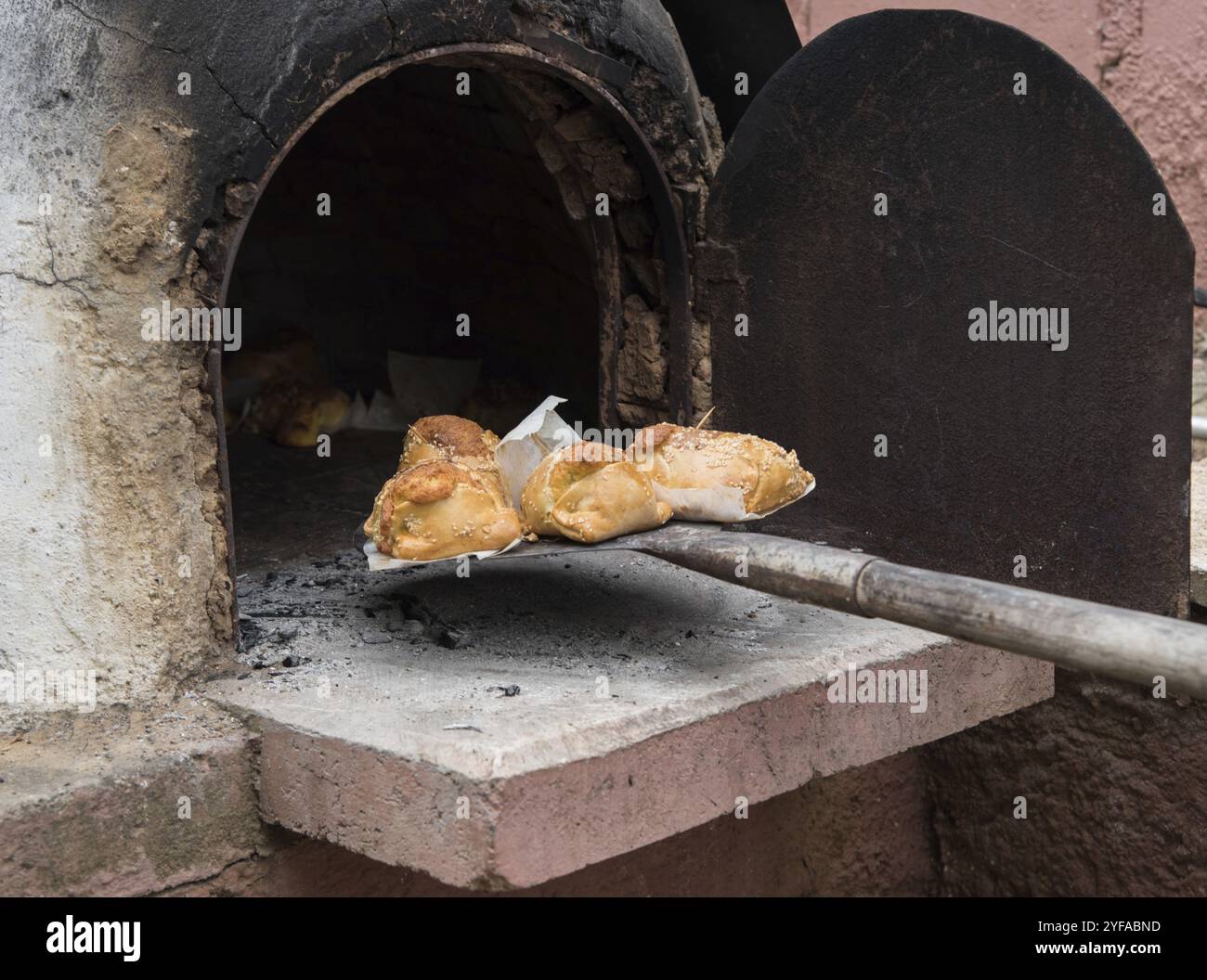 Traditional Cypriot easter pastries made with mixture of various cheese ...