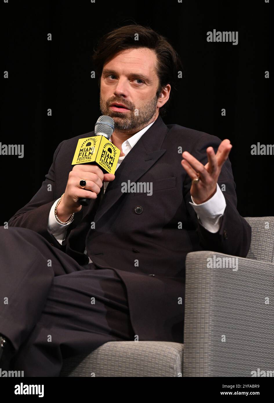 Miami, FL, USA. 03rd Nov, 2024. Sebastian Stan attends the Miami Film ...